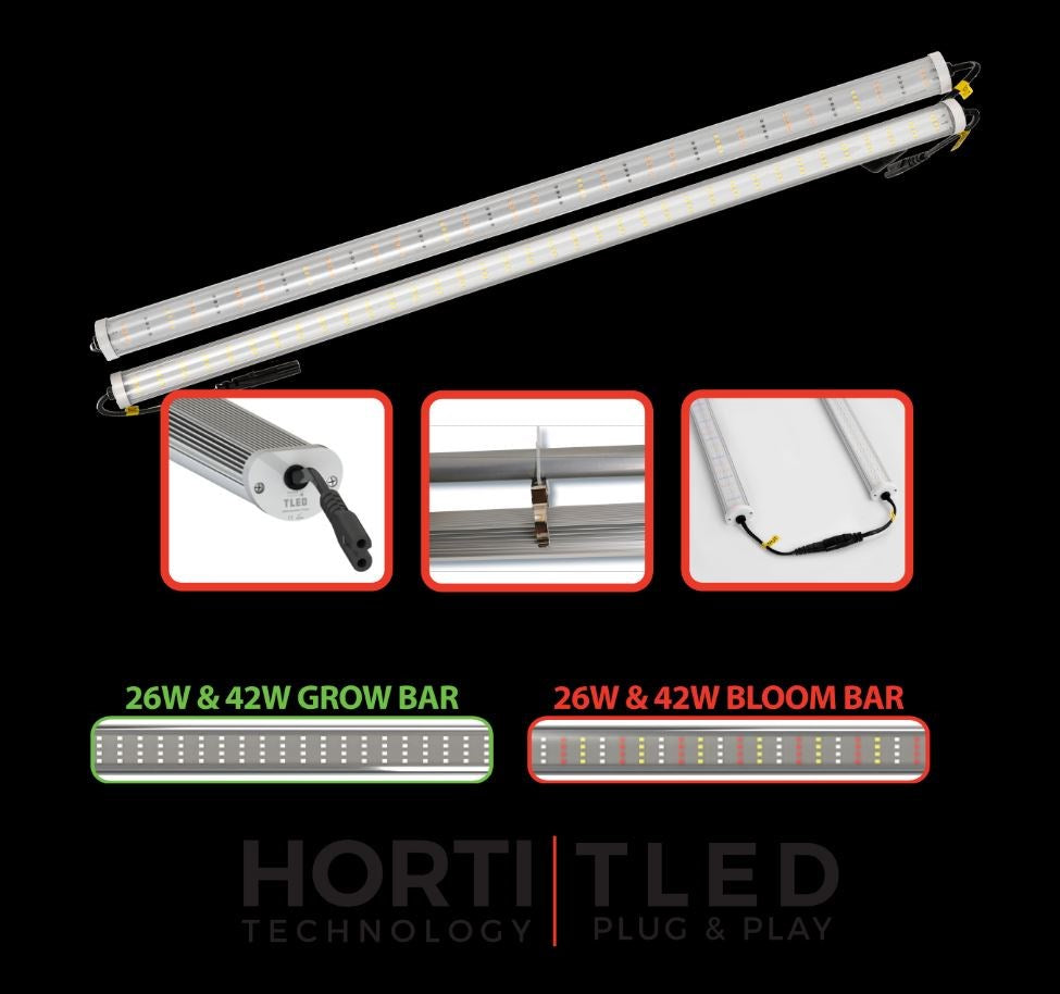 26w GROW TLED LED 540mm -Hortivision – Grow & Brew